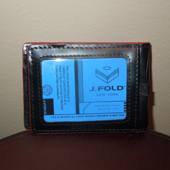 J. Fold | Accessories | J Fold Thin Black Leather Clip Wallet | Poshmark